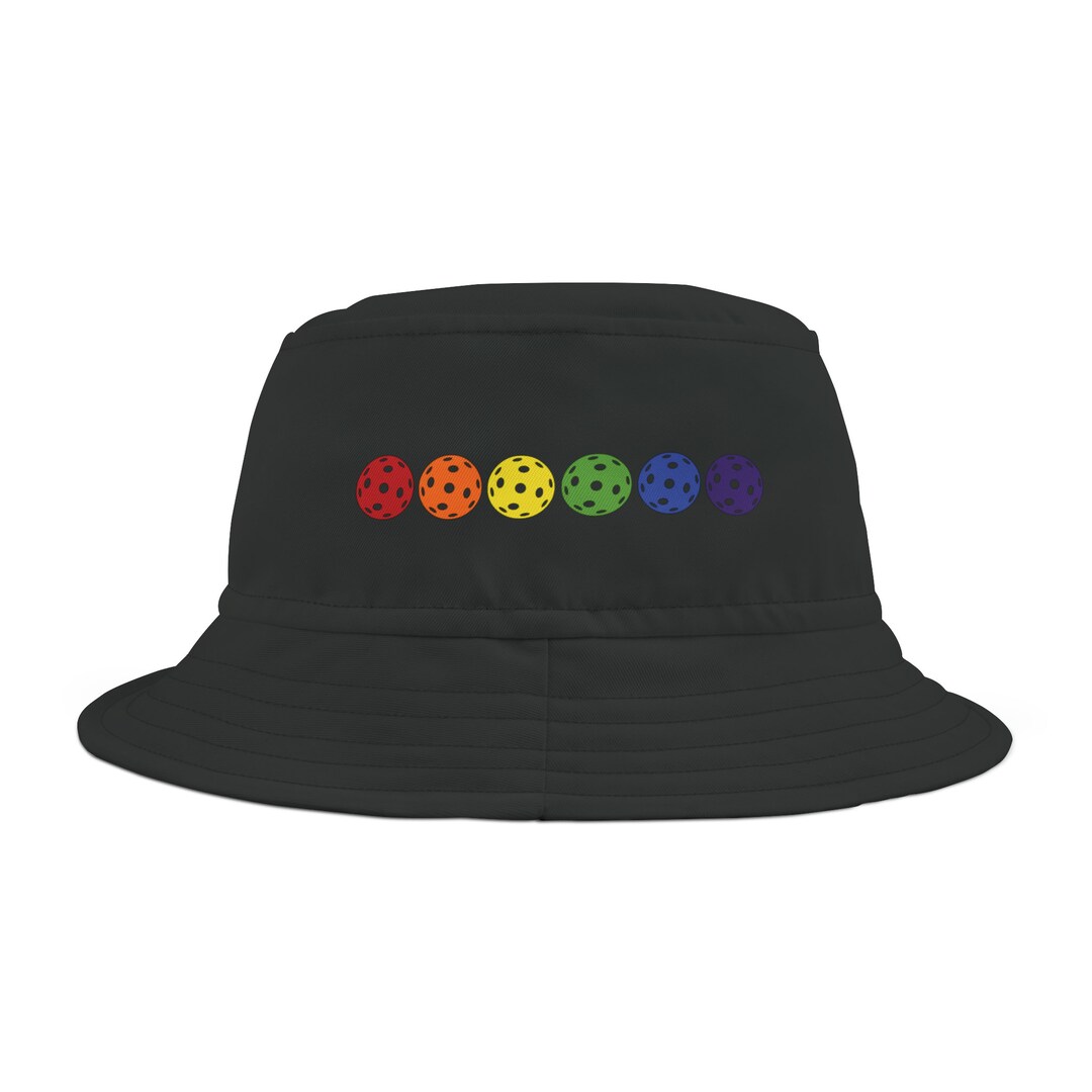 Pickle Baller Bucket Hat, Pickleball Rainbow Bucket Hat, Cute ...