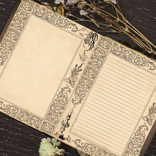 Book of Shadows Decorative Blank Pages - Etsy