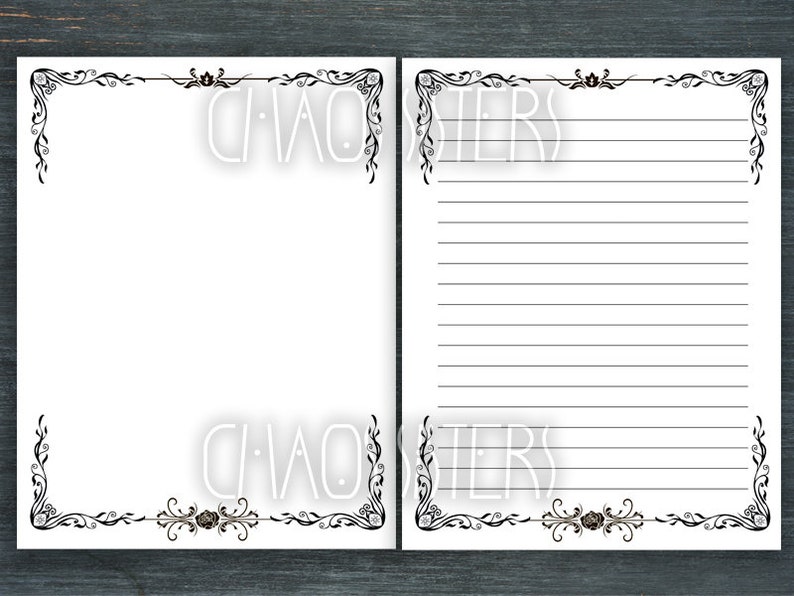 Blank Printable Book of Shadows Page Spell Book Scrapbook | Etsy