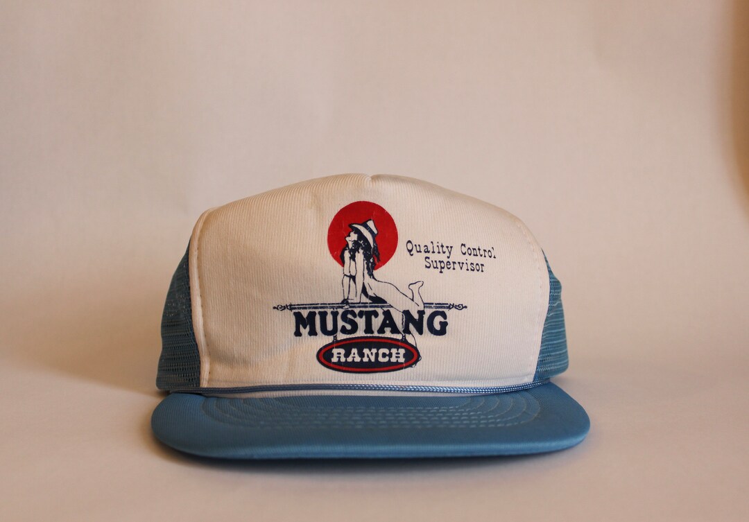 Vintage Mustang Ranch Trucker Hat - Etsy