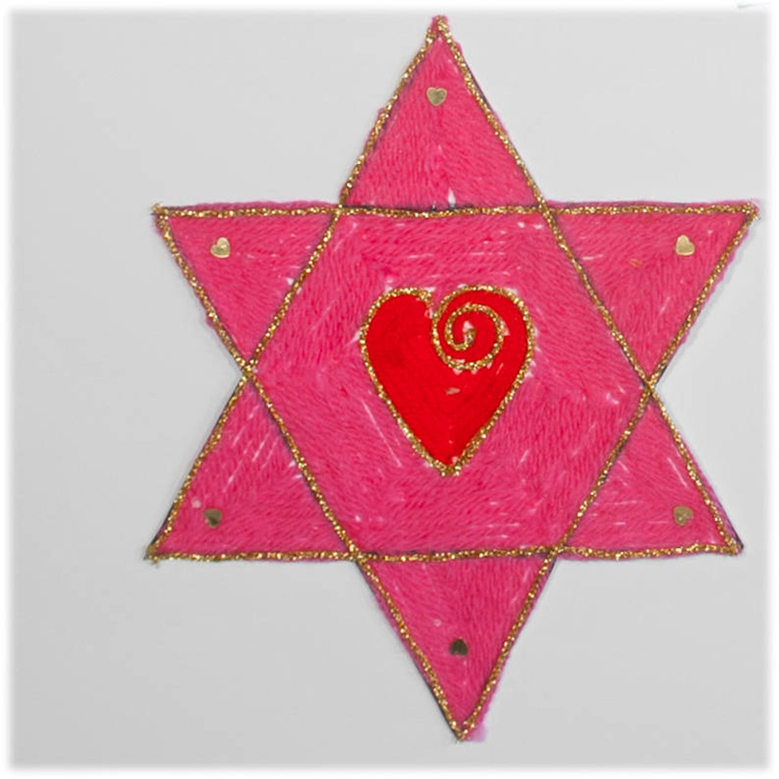 Star of David With Heart - Etsy