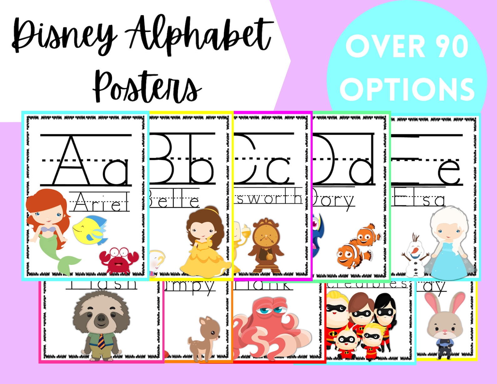 Magical Alphabet Posters - Etsy