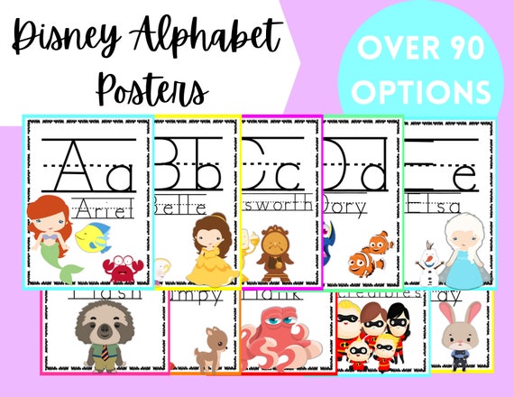 Magical Alphabet Posters | Etsy