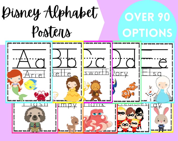 Magical Alphabet Posters - Etsy