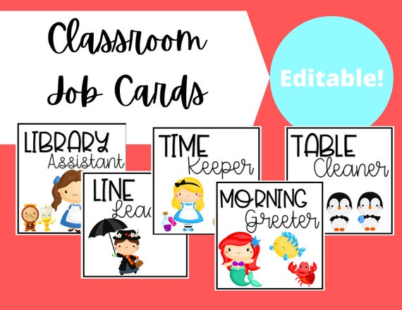 Magical Classroom Jobs - Etsy