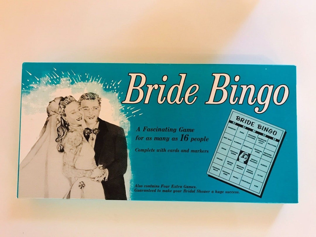 Vintage Bingo Bride Board Game Leister Game Co. 1957 Complete W Four ...