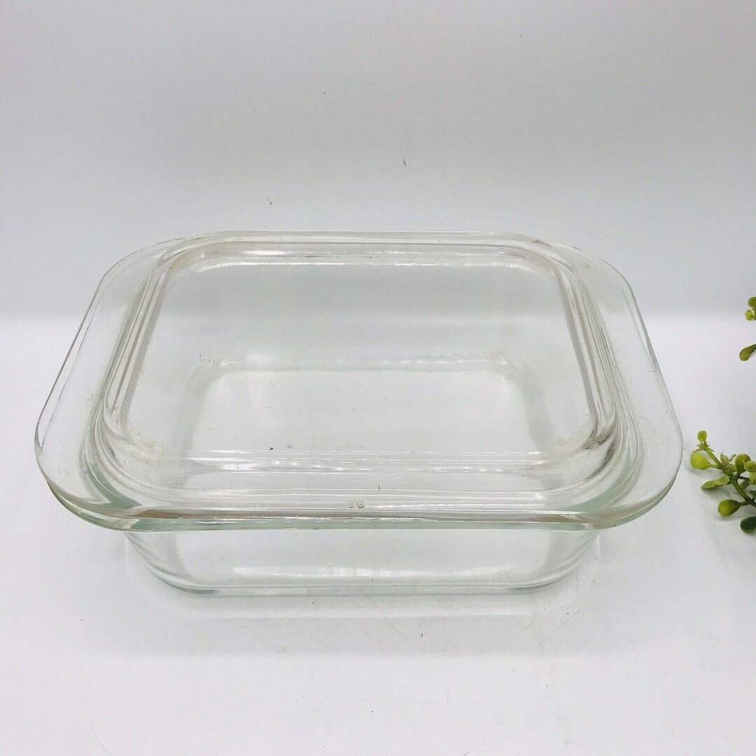Vintage Clear Pyrex With Lid Casserole Dish 603-B Lid 603-C Cottage ...