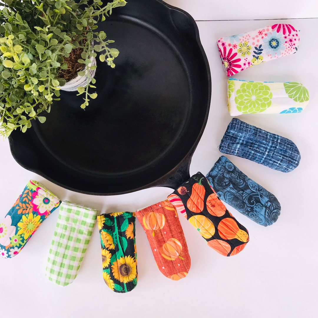 Cast Iron Pan Handle Covers | Cast Iron Sleeve | Skillet Sock | Great ...