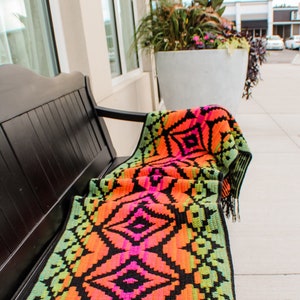 Moroccan Mosaic Wrap Crochet Pattern - Etsy