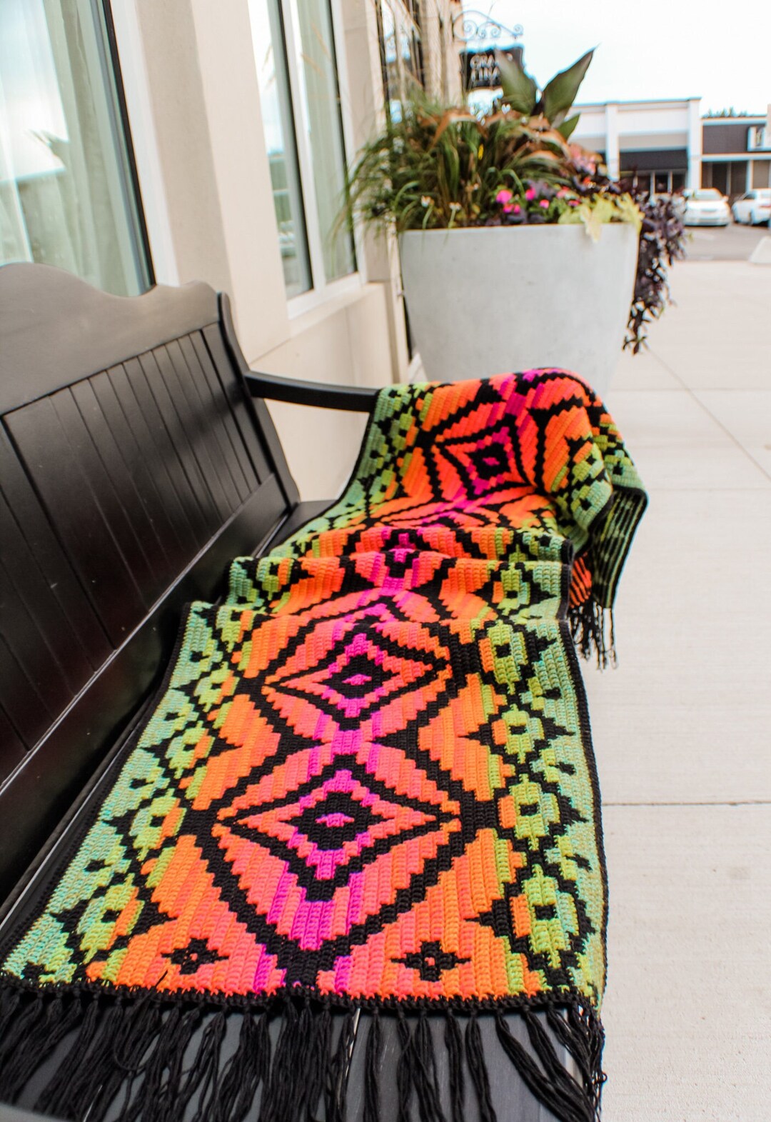 Moroccan Mosaic Wrap Crochet Pattern - Etsy