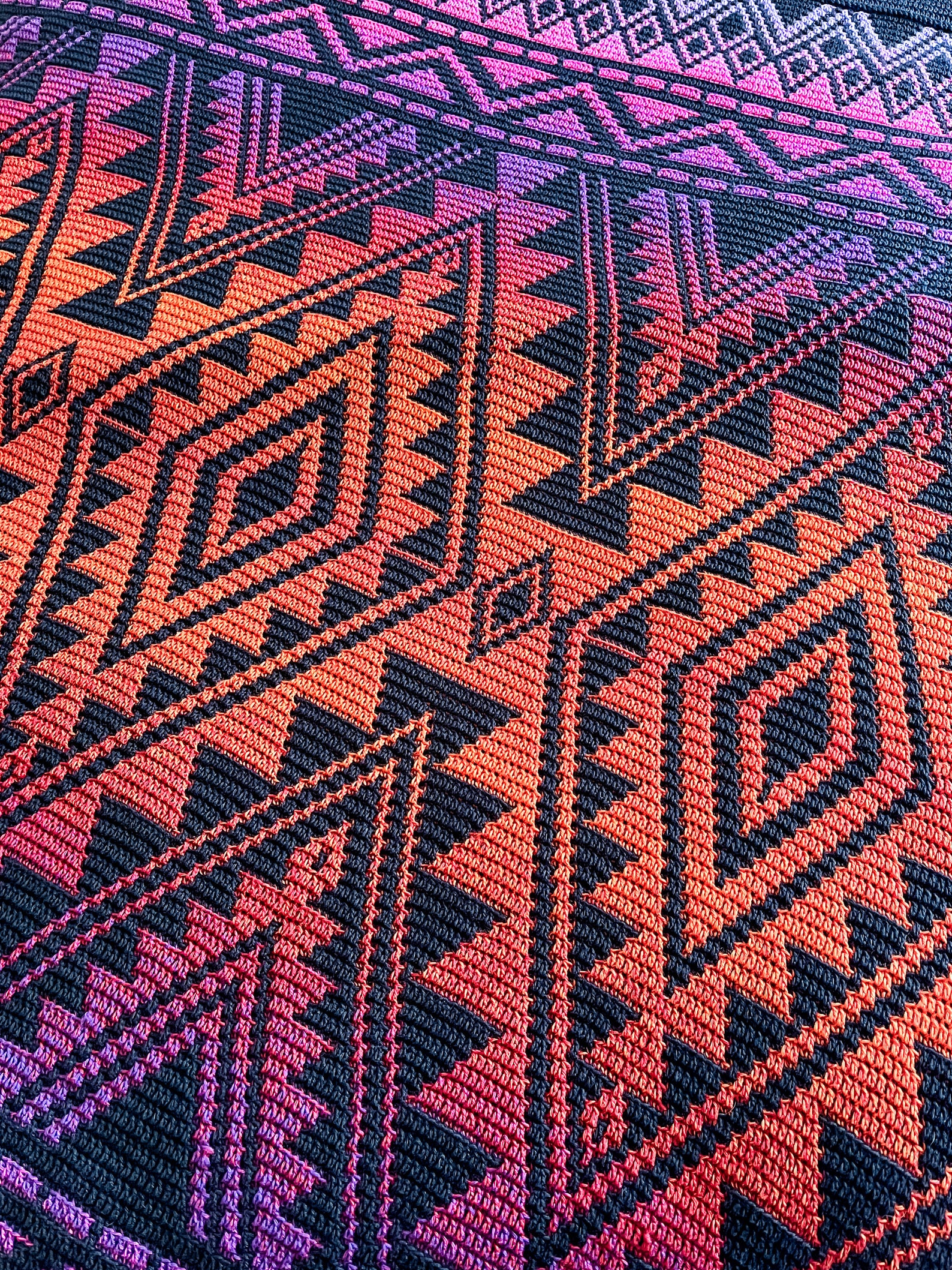 Firesky Mosaic Afghan Crochet Pattern Only - Crochet Blanket - Etsy ...
