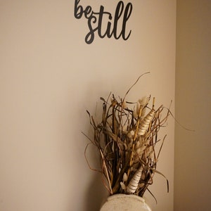 Be Still Metal Sign / Psalm 46:10 Metal Scripture Wall Art / Christian ...