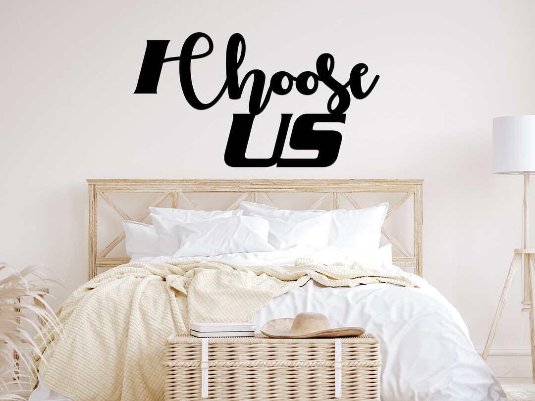 I Choose Us Metal Sign to Gift for Boyfriends Girlfriends - Etsy