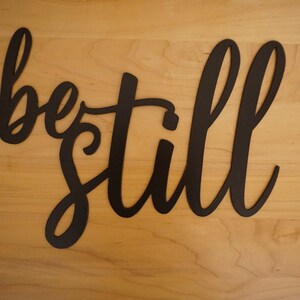 Be Still Metal Sign / Psalm 46:10 Metal Scripture Wall Art / Christian ...