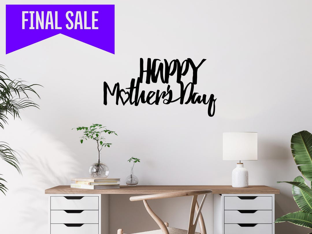Metal Happy Mother's Day Sign / Gift for Mom, Wife, New Mom, Baby ...