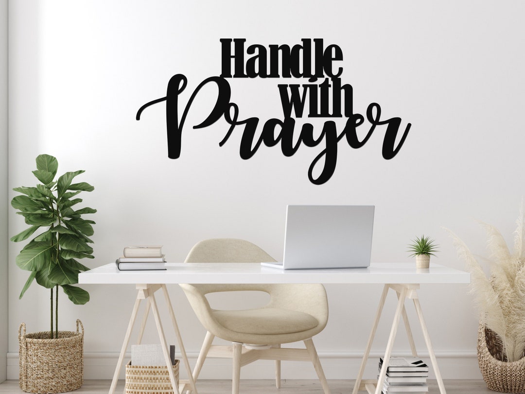 Handle With Prayer Metal Sign for Kitchen Backsplash Gallery - Etsy
