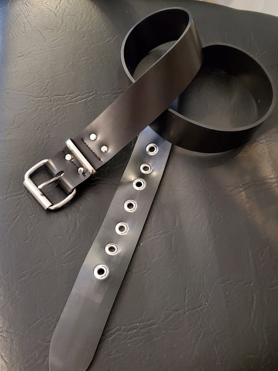Industrial Rubber Belt With Heavy Metal Buckle and Keeper and | Etsy