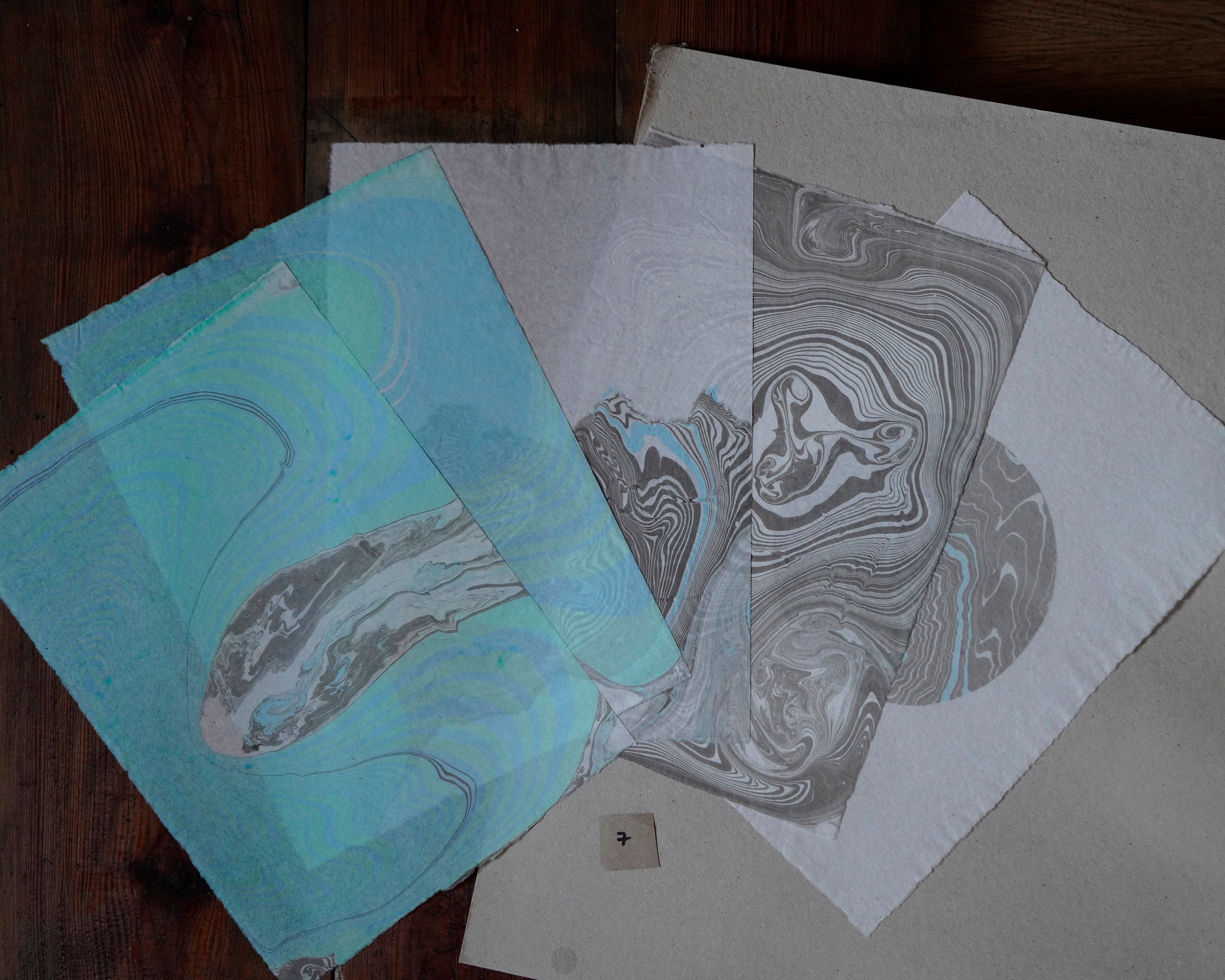 Suminagashi Paper Sets 5 Pieces - Etsy