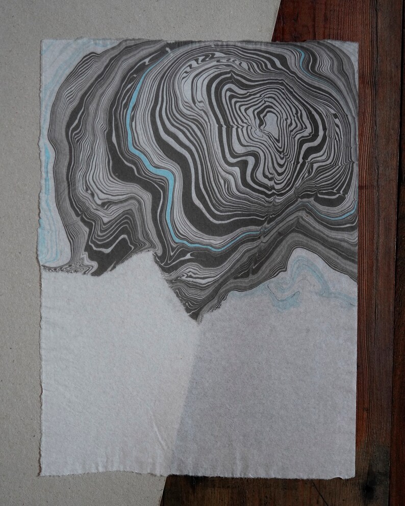 Suminagashi Paper Sets 5 Pieces - Etsy