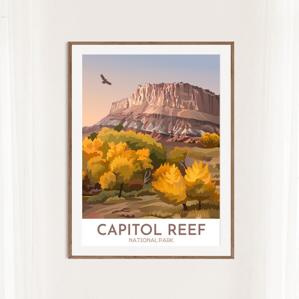 Capitol Reef Poster - Etsy
