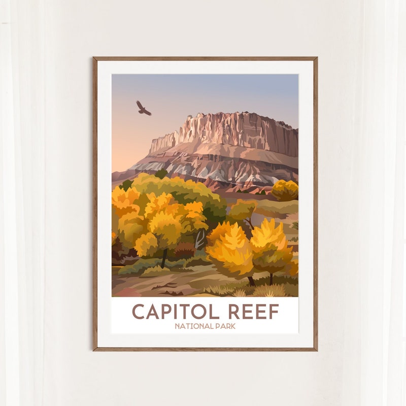 Capitol Reef Poster - Etsy