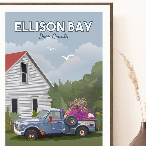 Ellison Bay Door County Art Print Ellison Bay Wisconsin Gus - Etsy