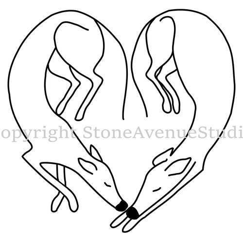 DIGITAL DOWNLOAD Printable Greyhound Art Greyhound - Etsy