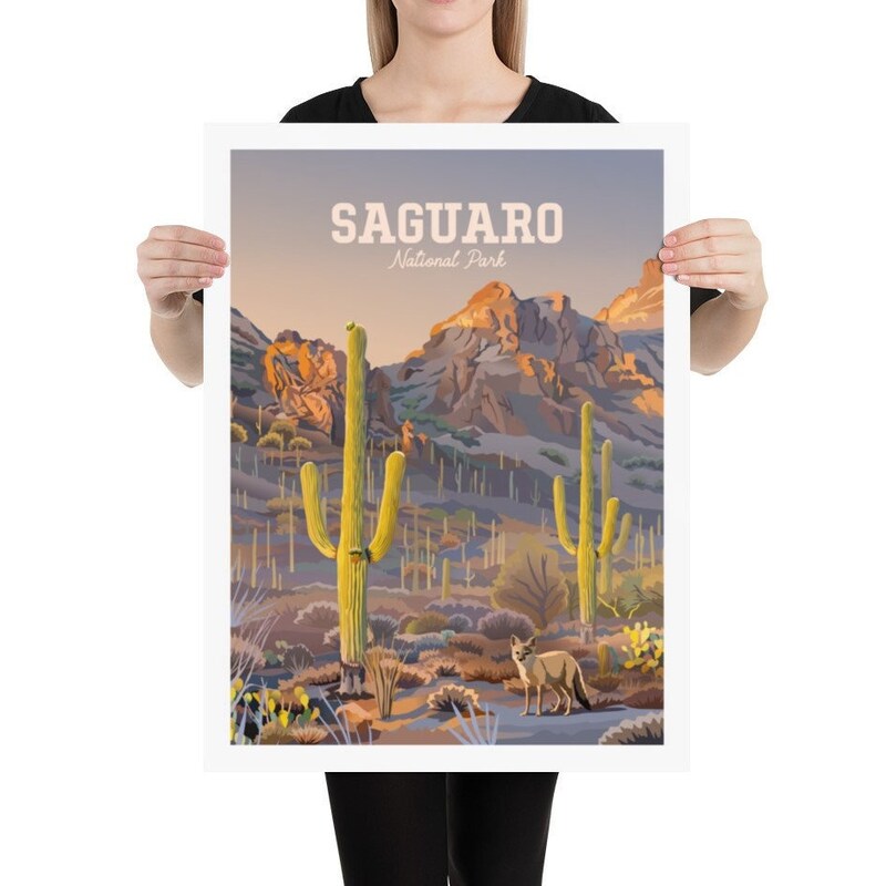 Saguaro Painting - Etsy