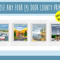 Door County Map 11x17 - Etsy