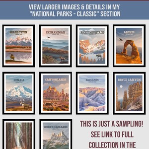 Set of Six National Park Posters | Choose Any 6 | Mix and Match ...