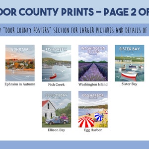 Door County Art Prints Set of 3 Choose Any Three Door - Etsy