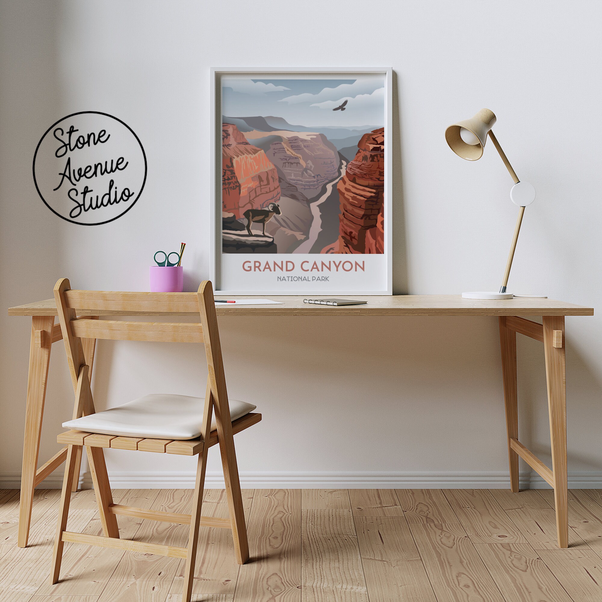 Grand Canyon National Park Poster Grand Canyon Travel Print | Etsy