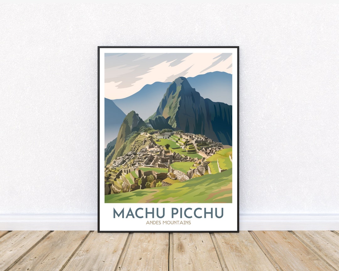 Machu Picchu Poster | Inca Ruins | Andes Mountains Peru | Machu Picchu ...