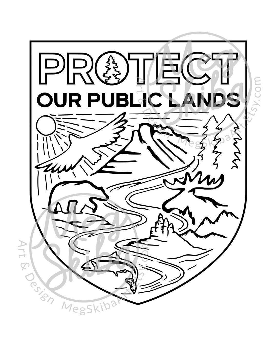 Protect Our Public Lands Graphic - Digital File for Instant Download ...