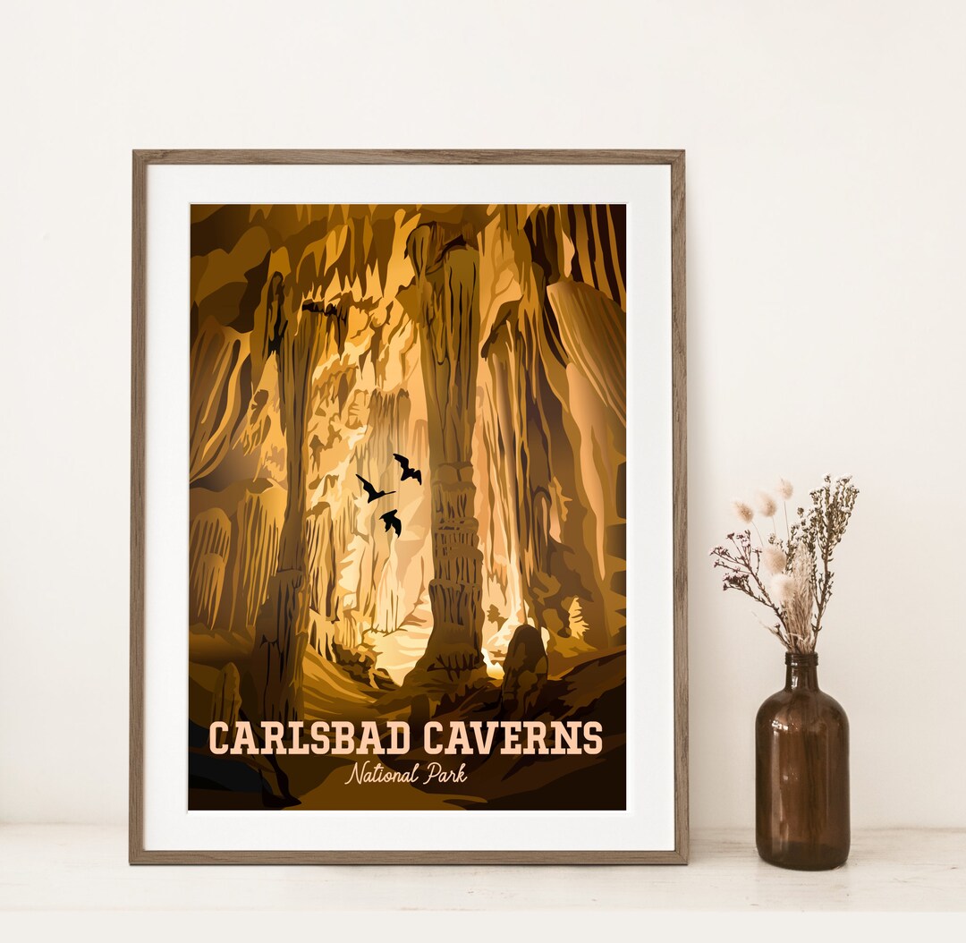 Carlsbad Caverns National Park Poster | Carlsbad Print | Mexican Free ...