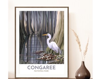 Congaree National Park Travel Poster by Anderson Design Group - Etsy