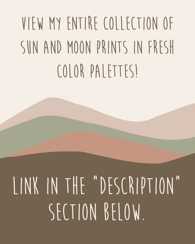 Sun and Moon Landscape Art, Set of 2 Day and Night Landscapes ...