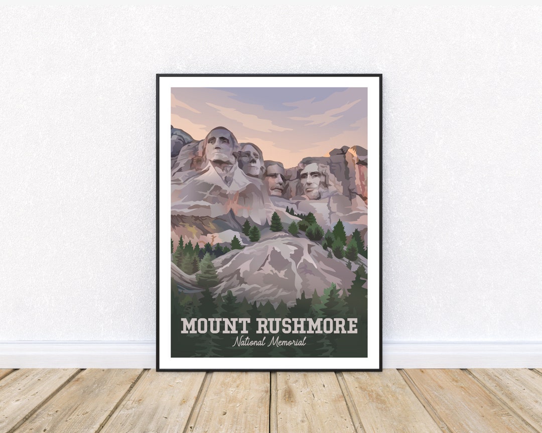 Mount Rushmore Print | South Dakota Travel | Mount Rushmore Sunrise ...