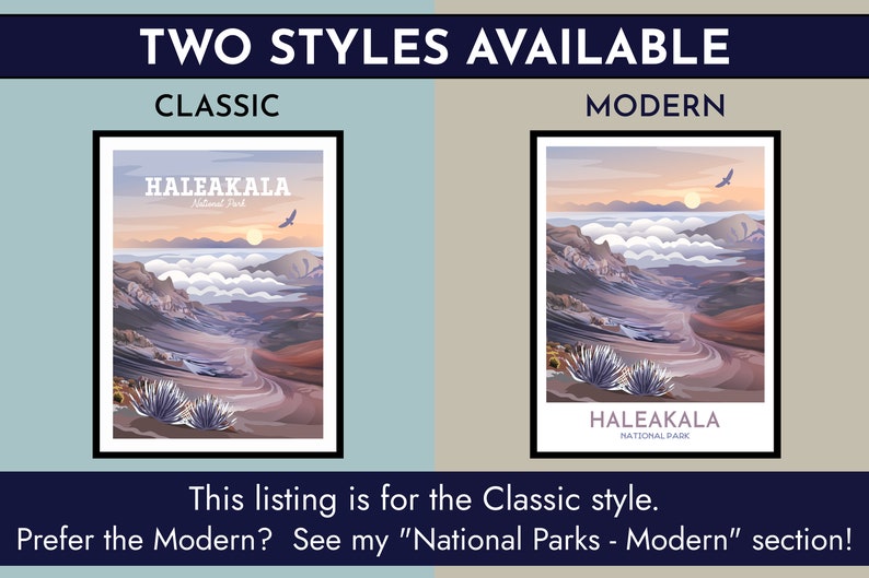 Haleakala National Park Poster Volcano Summit Silver - Etsy