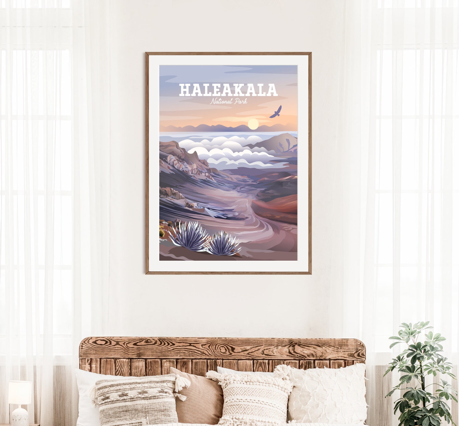 Haleakala National Park Poster Volcano Summit Silver - Etsy