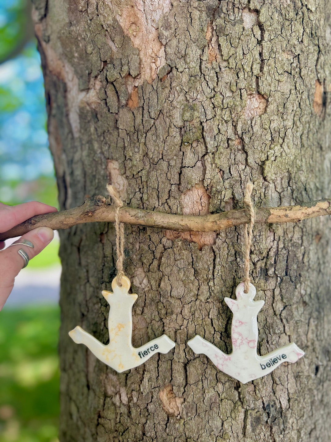 Ceramic Anchor Ornaments // Handmade Anchor Ornaments & Wall Hangings ...