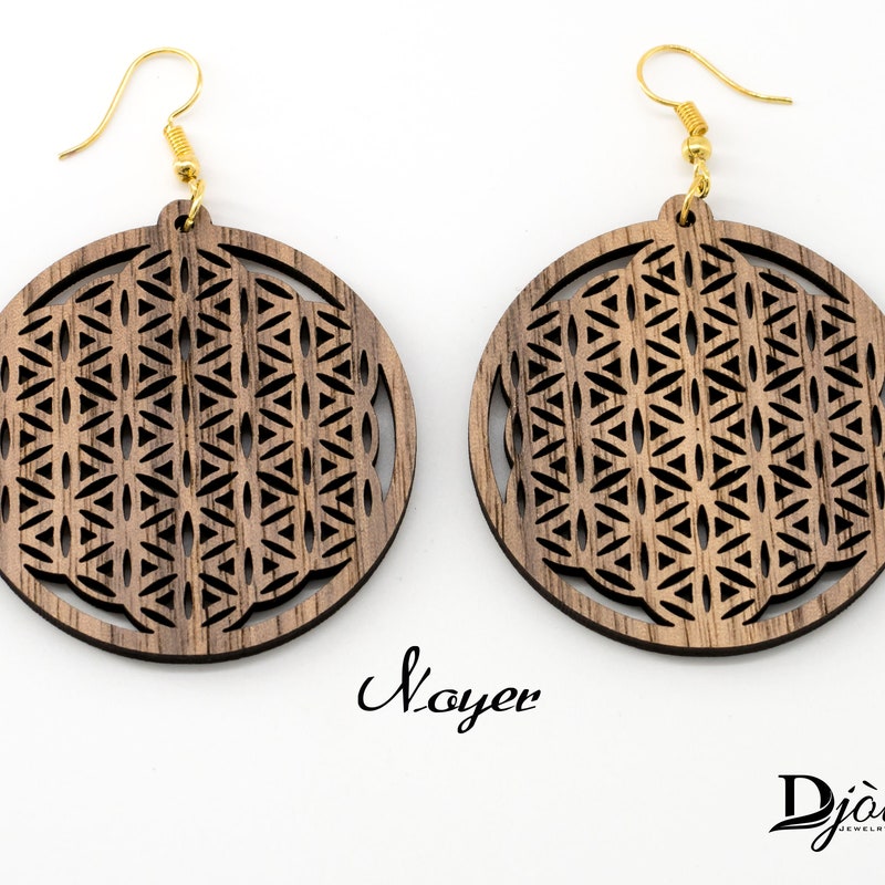 Wood Earrings - Etsy