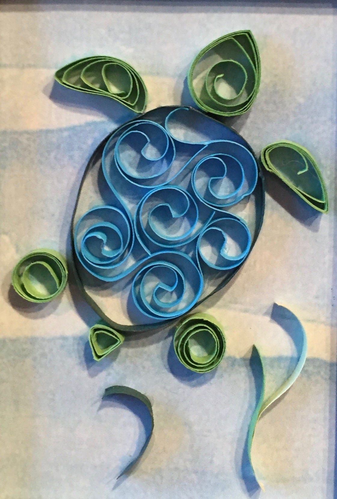 Quilled Sea Turtle - Etsy