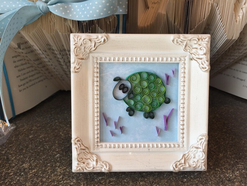 Whimsical Paper Quilled Sheep - Etsy