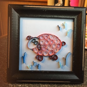 Whimsical Paper Quilled Sheep - Etsy