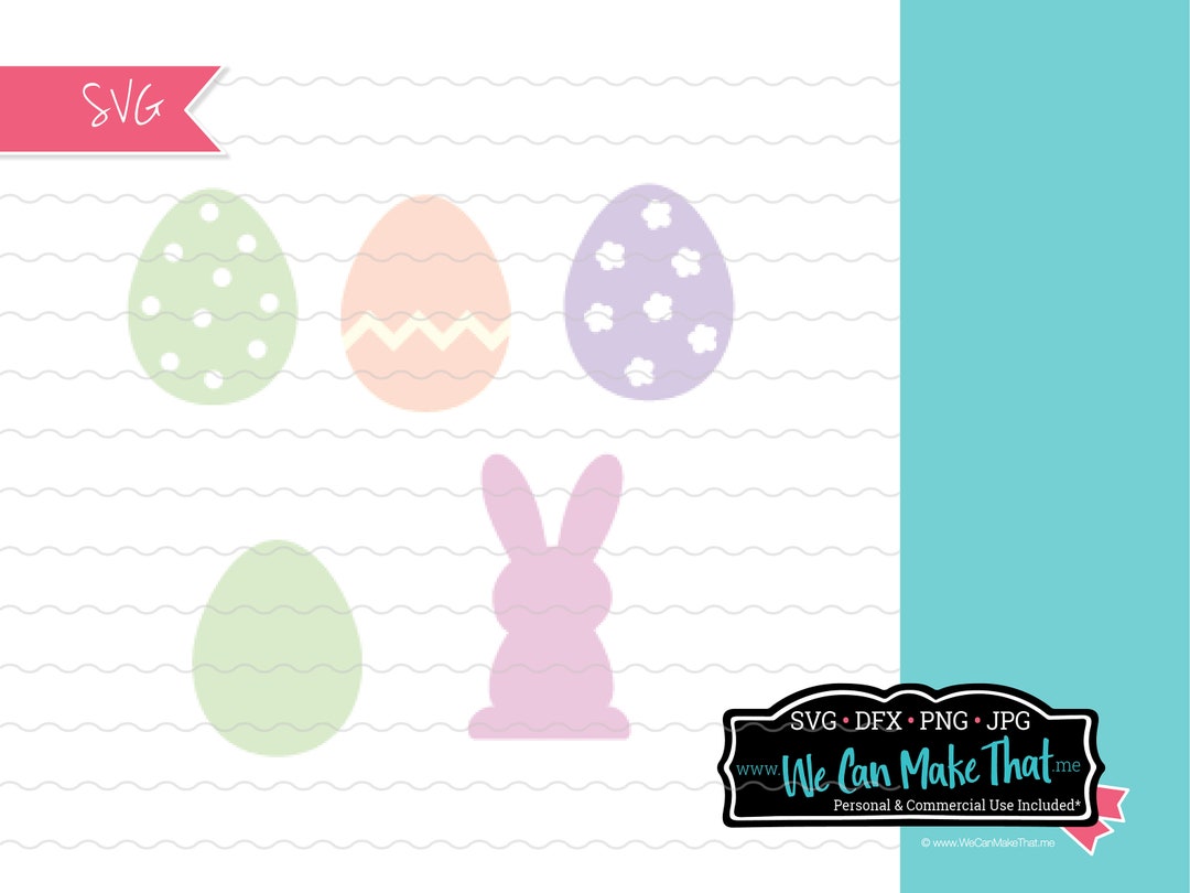 Bunny and Eggs SVG, Bunny Svg, Easter Svg, Easter Svg for Kids, Easter ...