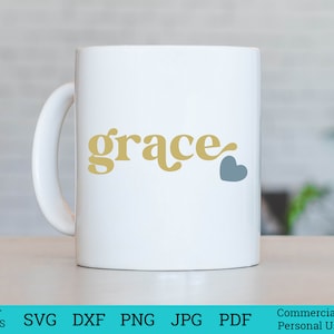 Grace SVG Cut File SVG, Smile Svg, Cute Cut File for Cricut, Grace Svg ...