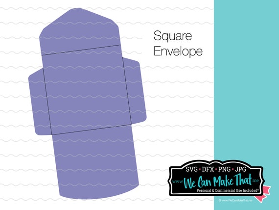 Square Envelope SVG File for Cricut Easy to Make Cricut Svg - Etsy