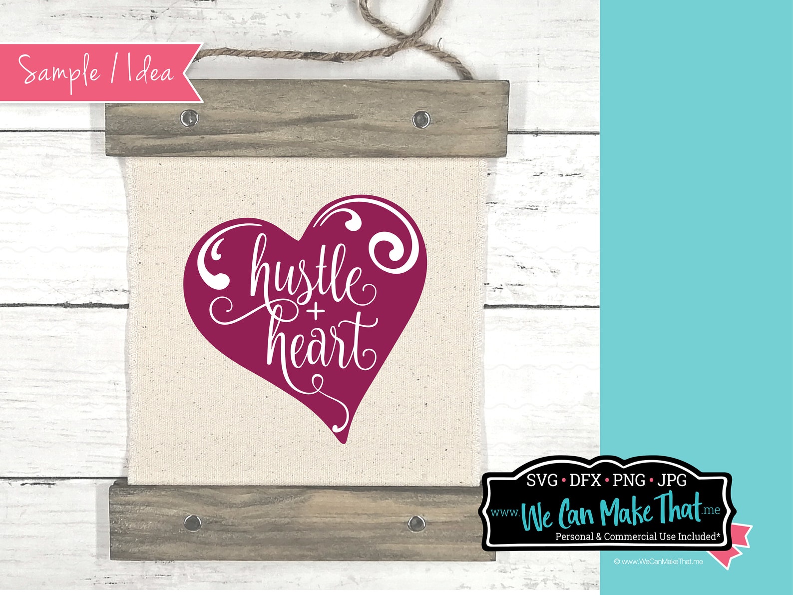 Hustle and Heart SVG Perfect for Entrepreneurs or Creative - Etsy
