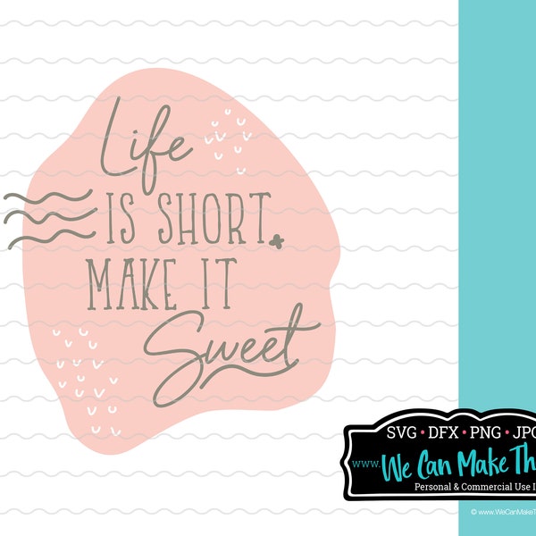 Life is Sweet Svg - Etsy